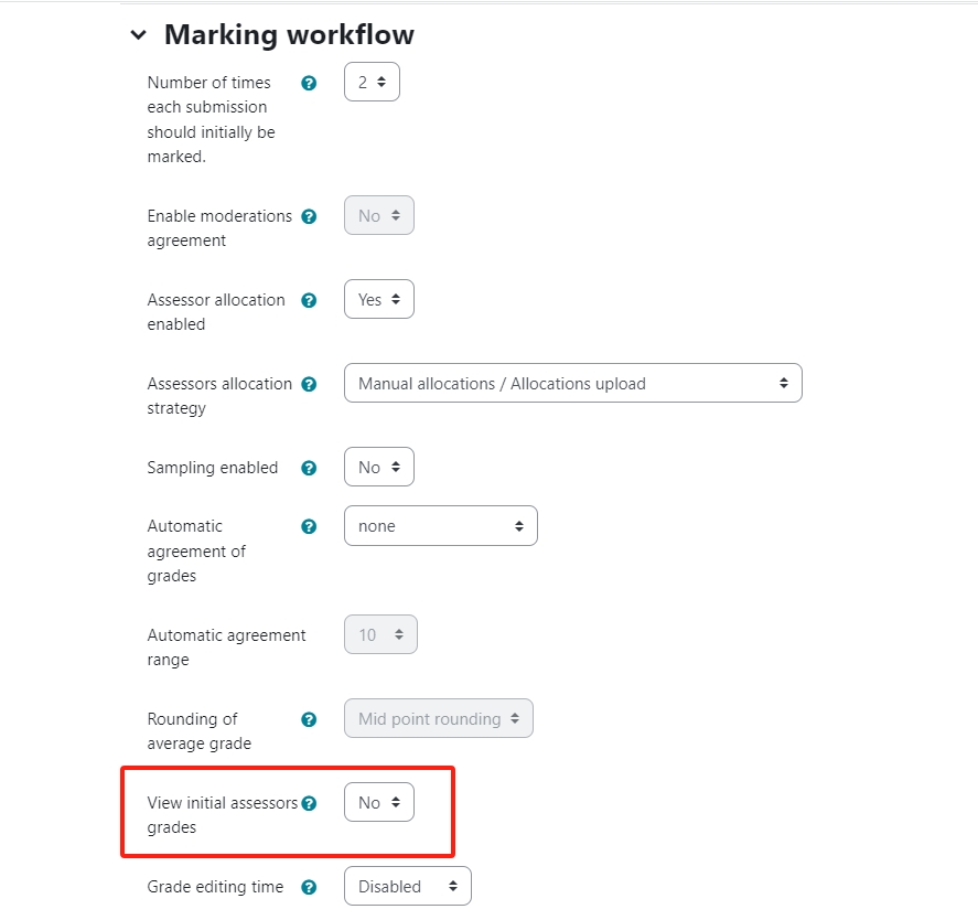 Knowledge Base - Prevent teachers to see others' grades before Marking